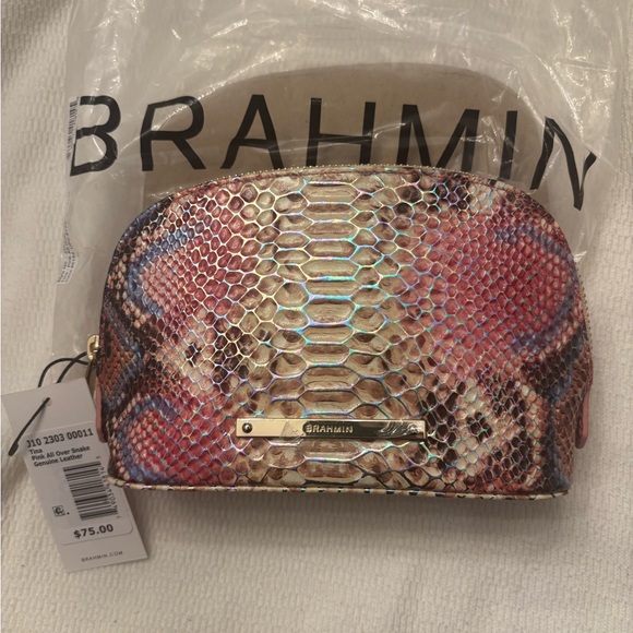 Brahmin | Bags | Brahmin Iridescent Multisnake Print Leather Tina ...